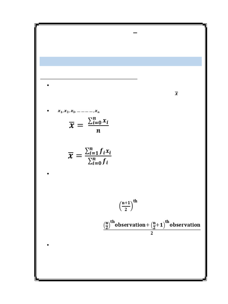 Ix Maths Revision Assignment Ch 13 Statistics Pdf Arithmetic Mean 3940