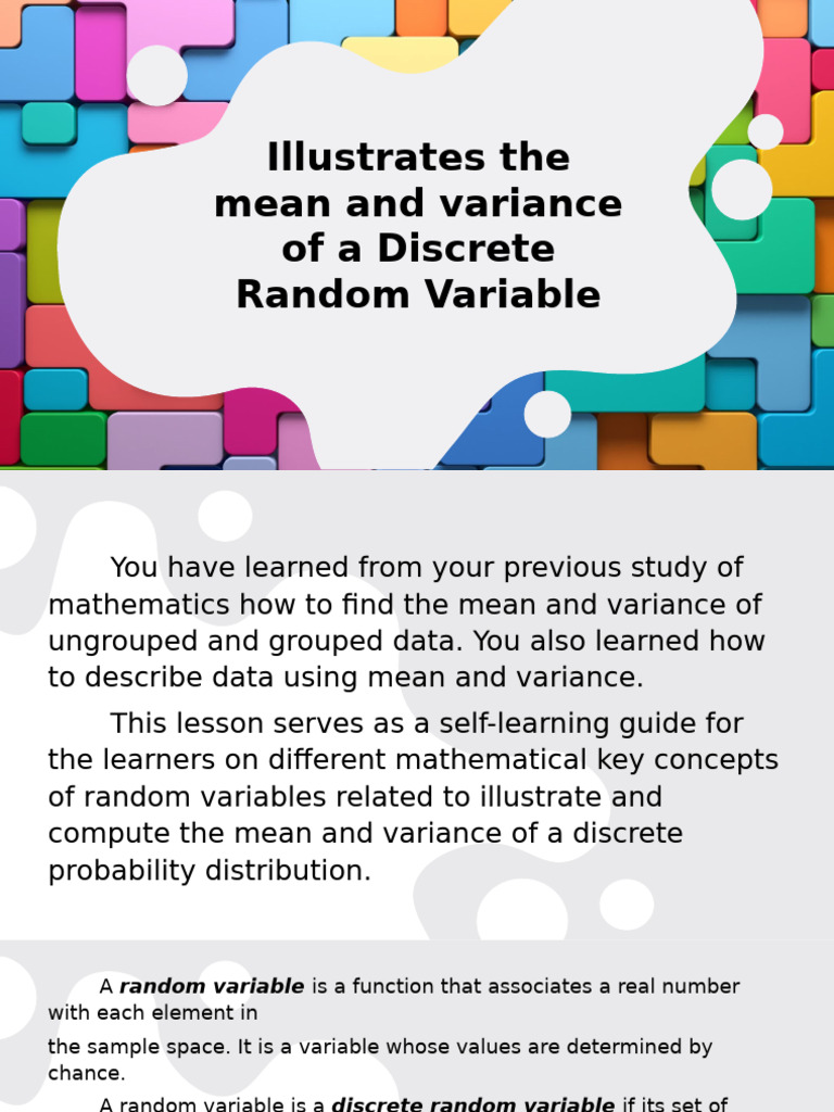 Our Lesson For Second Semester | PDF | Probability Distribution | Random Variable