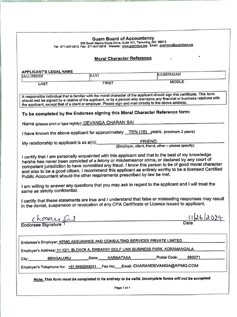 GU Character Charan D | PDF