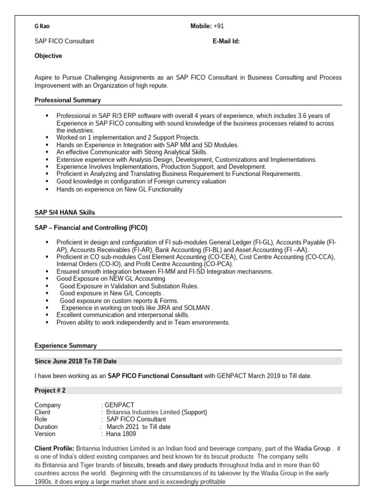 Giri Prasad SAP FICO | PDF | Computing | Business