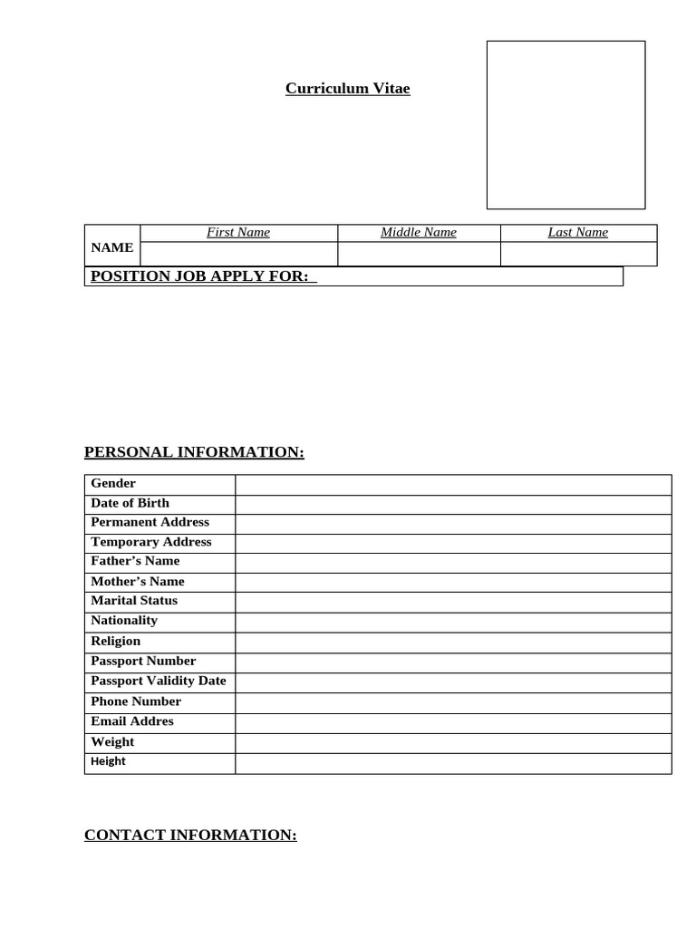 CV From Turkey | PDF