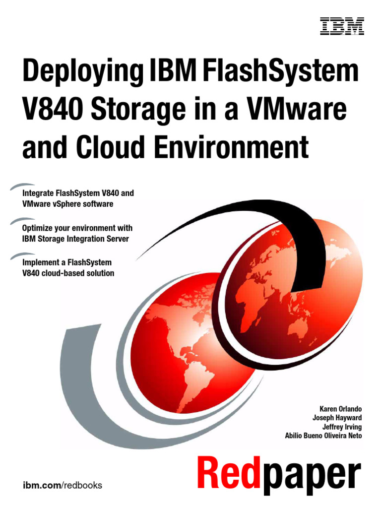 Deploying IBM FlashSystem V840 Storage in A VMware and Cloud Environment (Redp5148) | PDF ...