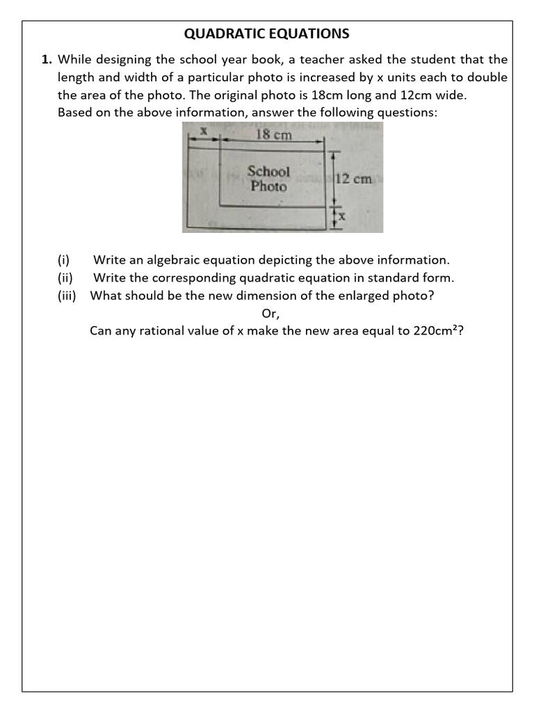 Quadratic Applications in Real Scenarios | PDF | Equations | Speed