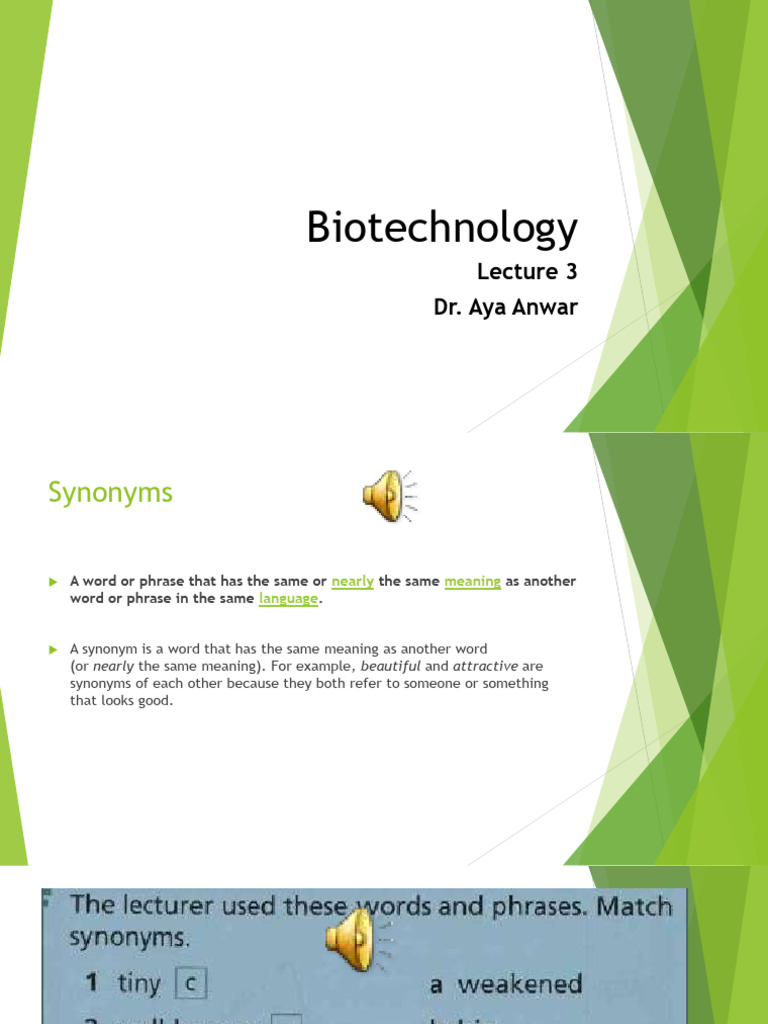 Bio Lecture 3 | PDF