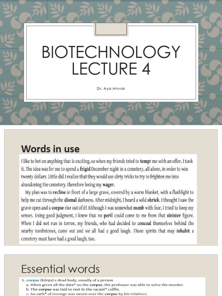 Bio lect 4 | PDF | Hybrid Vehicle | Adolescence