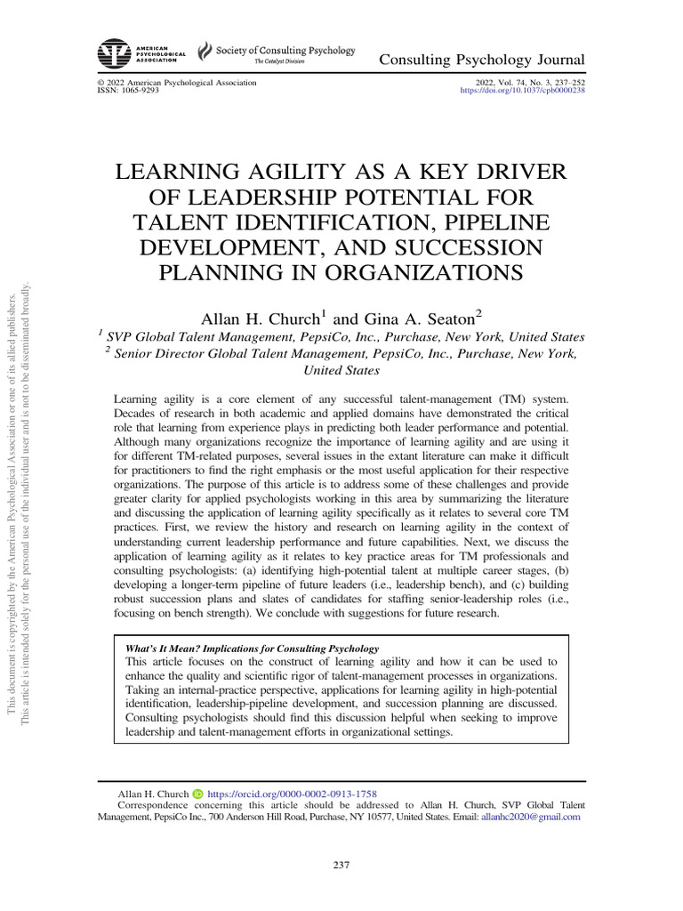 L2 | PDF | Leadership | Psychology