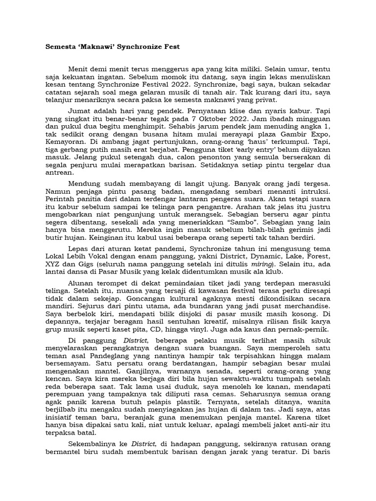 Semesta Maknawi Synchronize | PDF