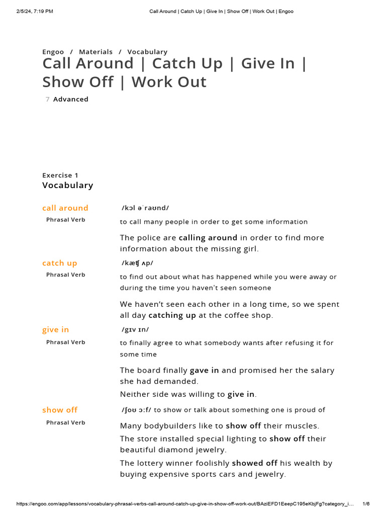 Lesson 2 Vocabulary Pdf