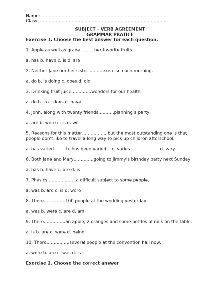 Subject-verb agreement | PDF | Linguistics