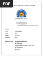 Hollow Prism - Physics Investigatory Project Class 12 CBSE | PDF ...