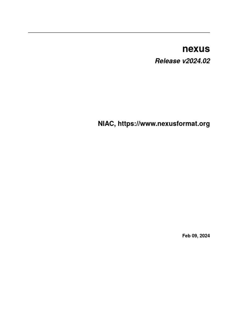 Nexus Manual | PDF | File Format | Computer File