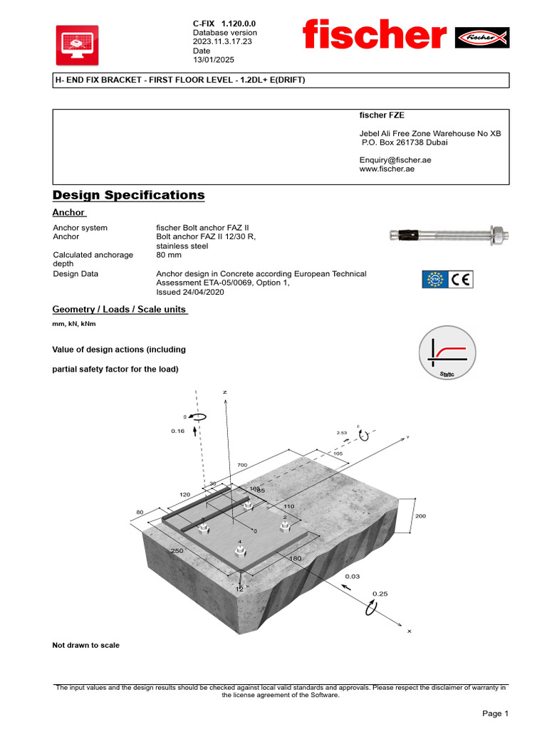 H - End Fix Bracket - First Floor Level - 1.2DL+ e (Drift) | PDF ...