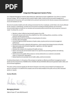 IMS Objectives and Targets Procedure | PDF | Feasibility Study ...