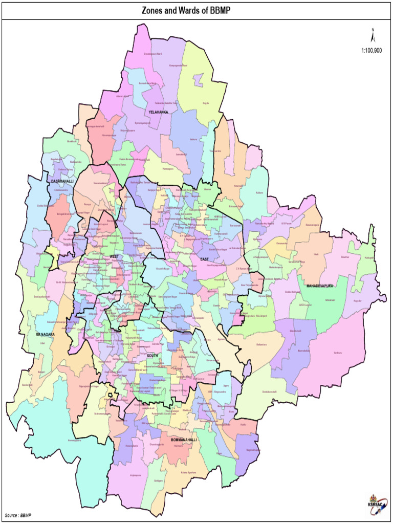 BBMP - Zone and Ward - 2 | PDF