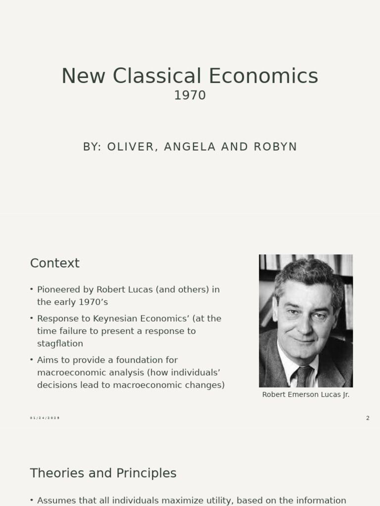 Overview of New Classical Economics | PDF | Economics | Macroeconomics