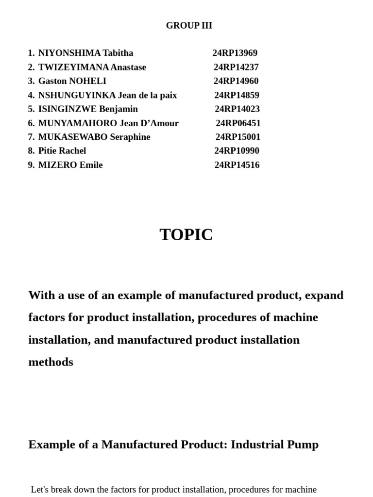 Group 3 Assignment 3 | PDF | Pump | Mechanical Engineering