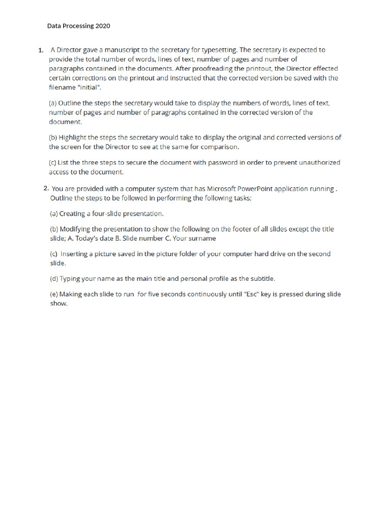 Data Processing | PDF