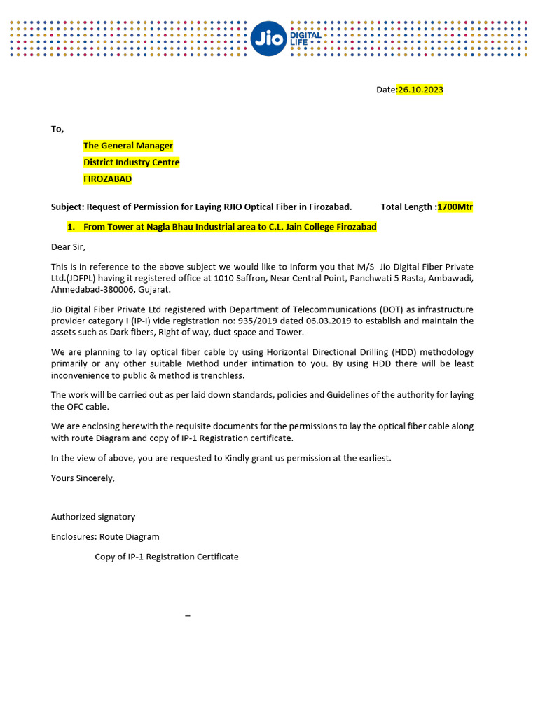 Letter To Industry Centre | PDF