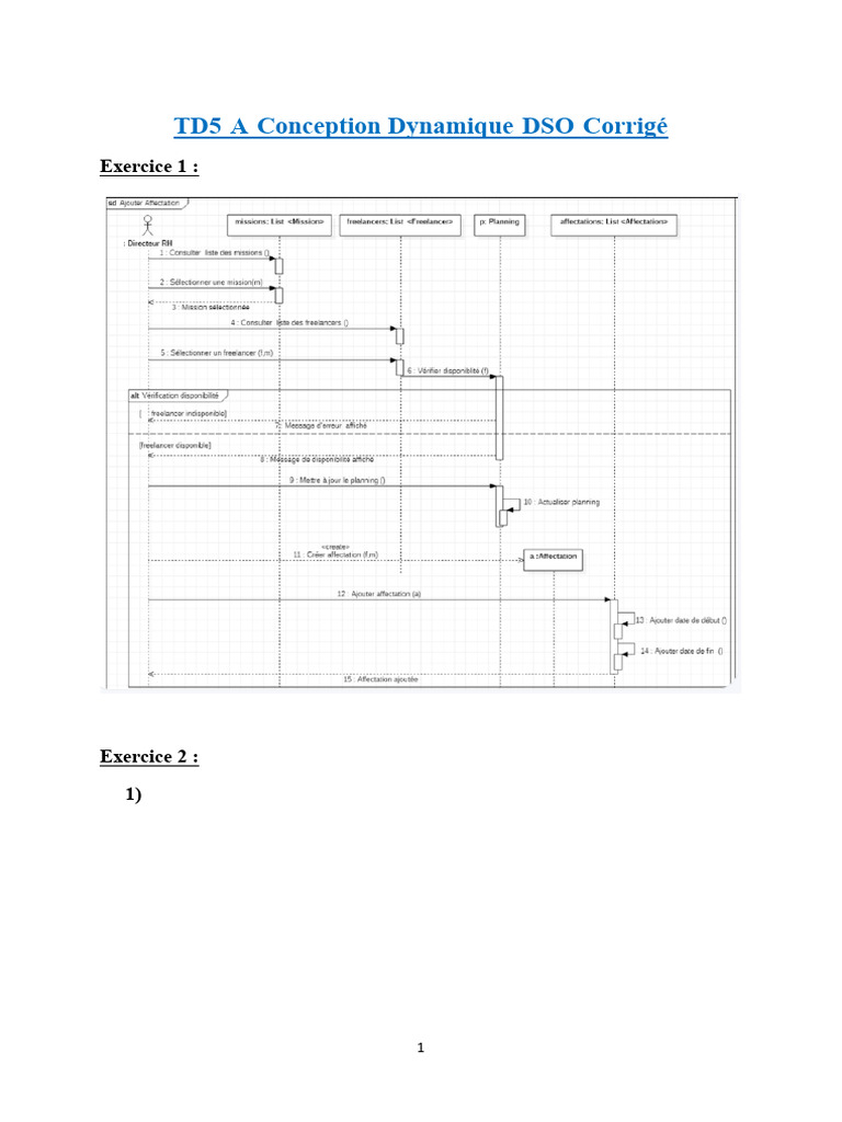 TD5 Conception Dynamique DSO Corrigé | PDF