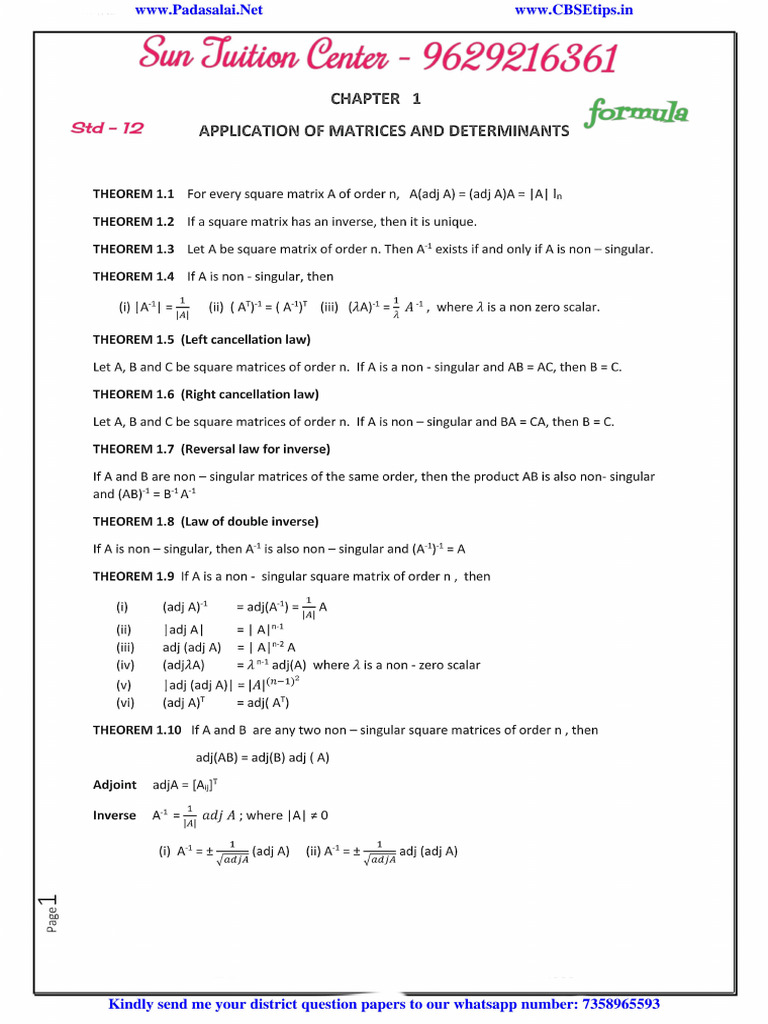 Maths Formulas | PDF