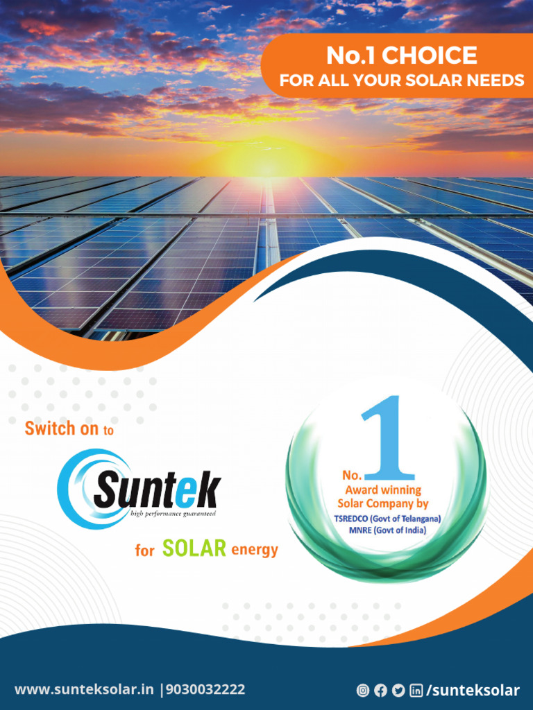 Suntek Solar energy | PDF | Solar Power | Sustainable Energy