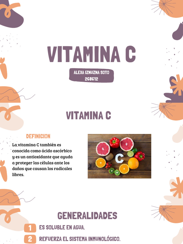 Beneficios y Efectos de la Vitamina C | PDF