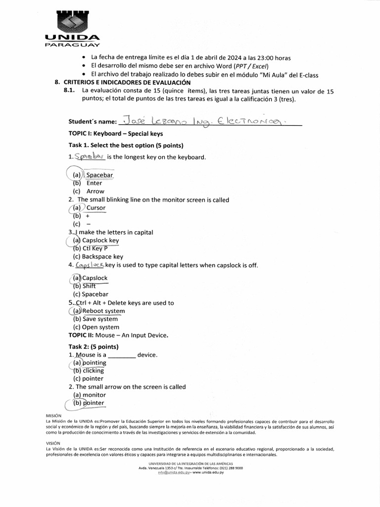 Sem 4 Ep1 Ingles Jose Lezcano Ing. Electronica | PDF