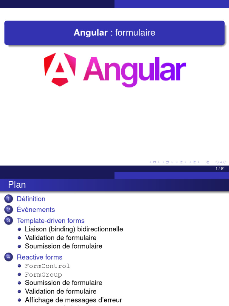 7 - Angular Forms | PDF | Informatique | JavaScript
