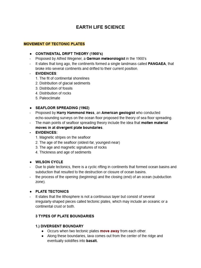 Tectonic Plates and Earth Science Insights | PDF | Plate Tectonics ...