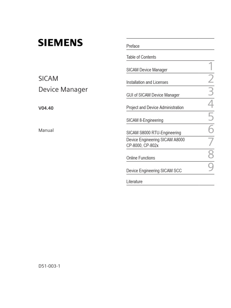 Sicam Device Manager Manual | PDF | Graphical User Interfaces | Trademark