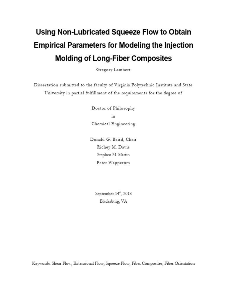 2018 - Using Non Lubricated Squeeze Flow To Obtain | PDF | Rheology ...