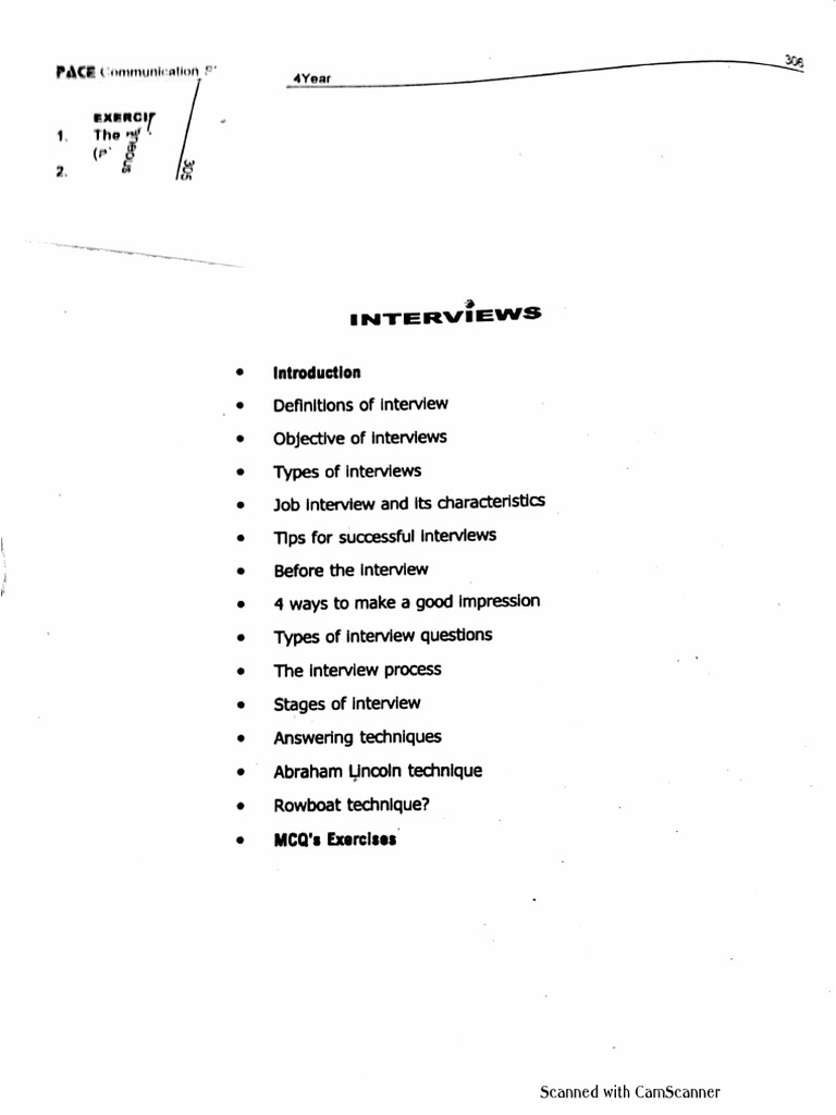 interview- other notes | PDF