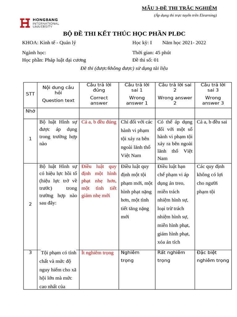 TRAC NGHIEM LUAT CÔNG | PDF