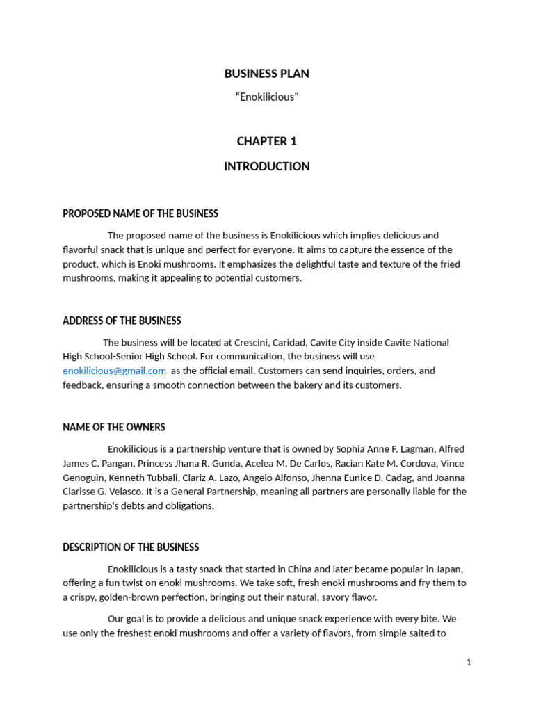 CHAPTER1_ENTREP (1) | PDF | Cuisine | Foods