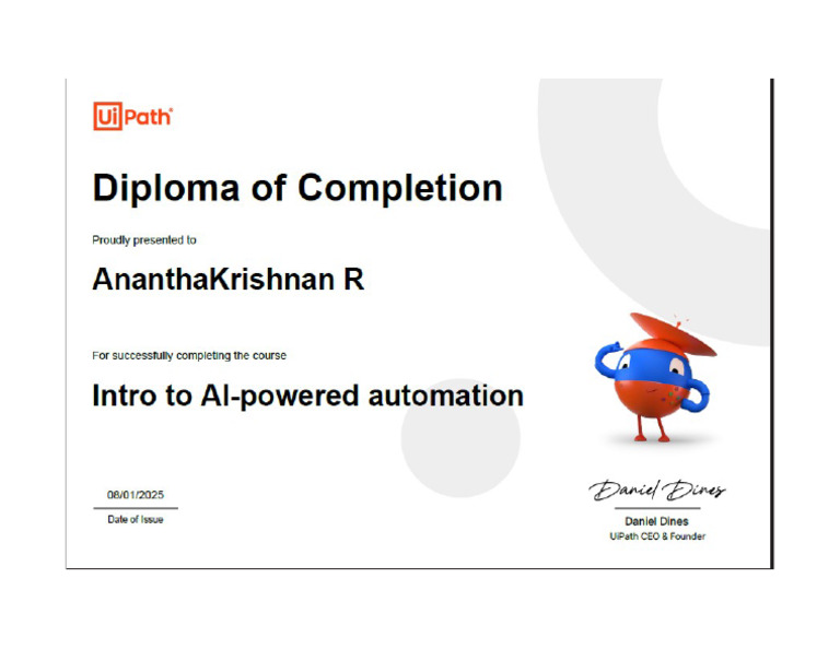 Uipath Certificate | PDF