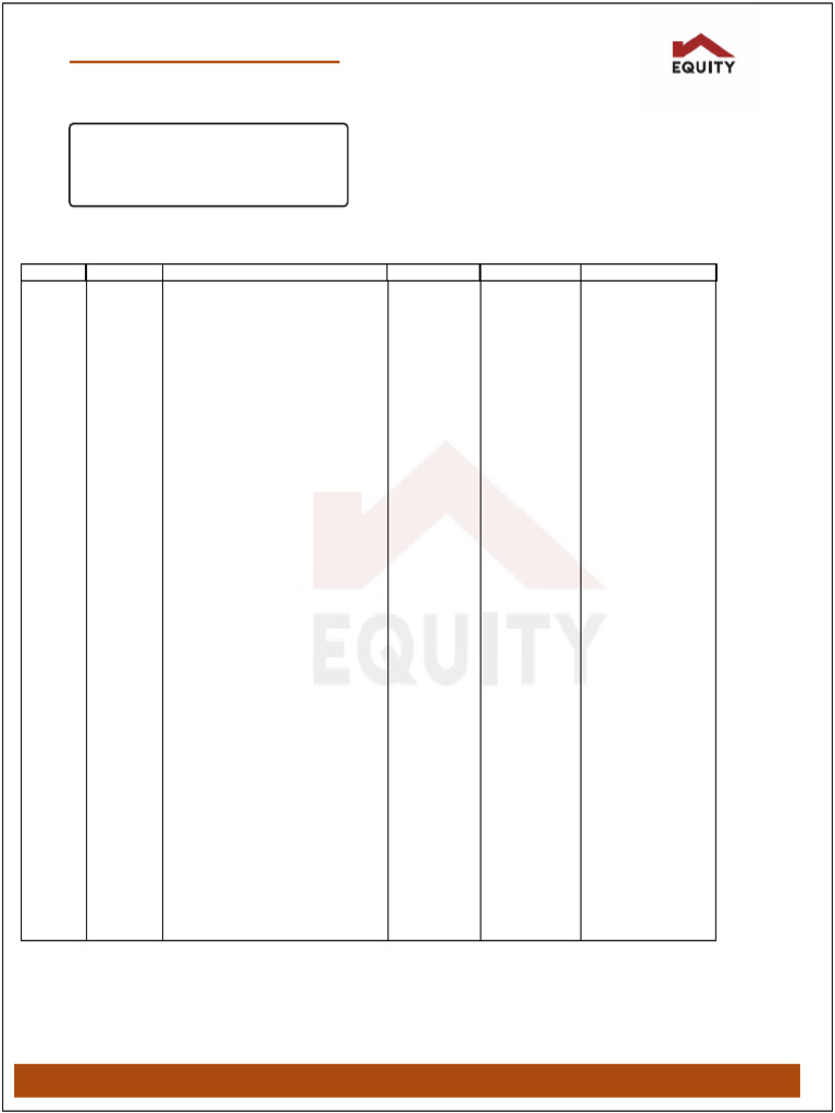 New Equity Statement | PDF | Business | Money