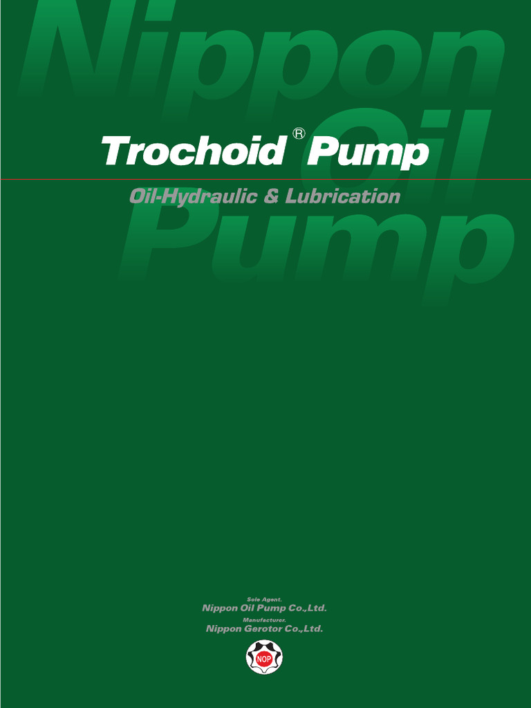 Trochoid Pump Instruction Manual | PDF