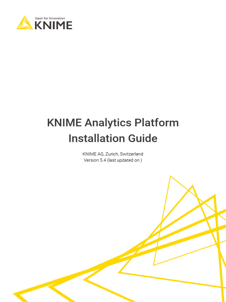 KNIME Analytics Platform | PDF | Mac Os | Installation (Computer Programs)