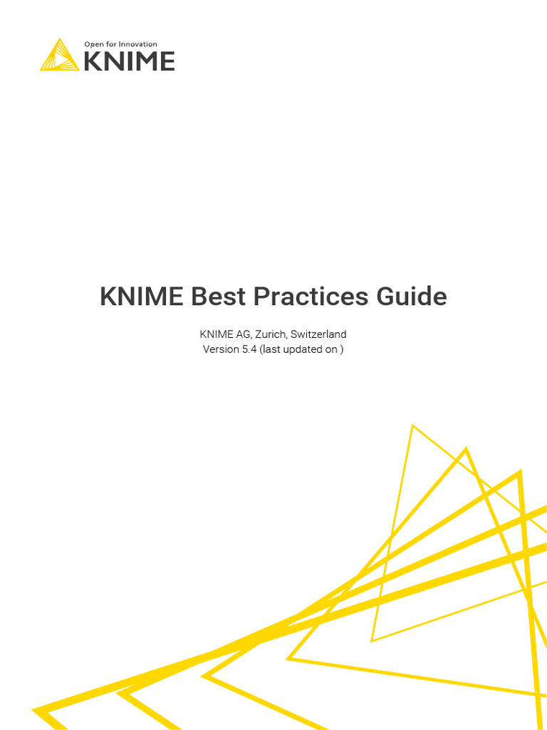 KNIME Best Practices for Workflow Efficiency | PDF | Databases ...
