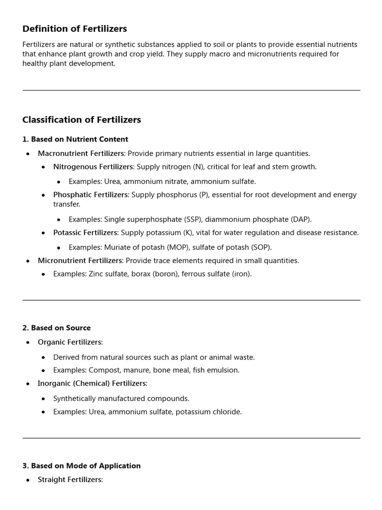 Fertilizers | PDF | Fertilizer | Nutrients