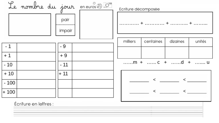 Nombre du jour | PDF