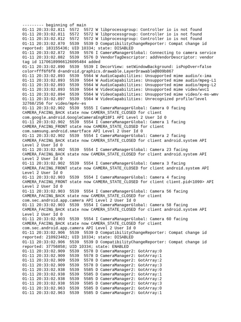 Logcat 1736609582742 | PDF | Computing Platforms | Software Engineering
