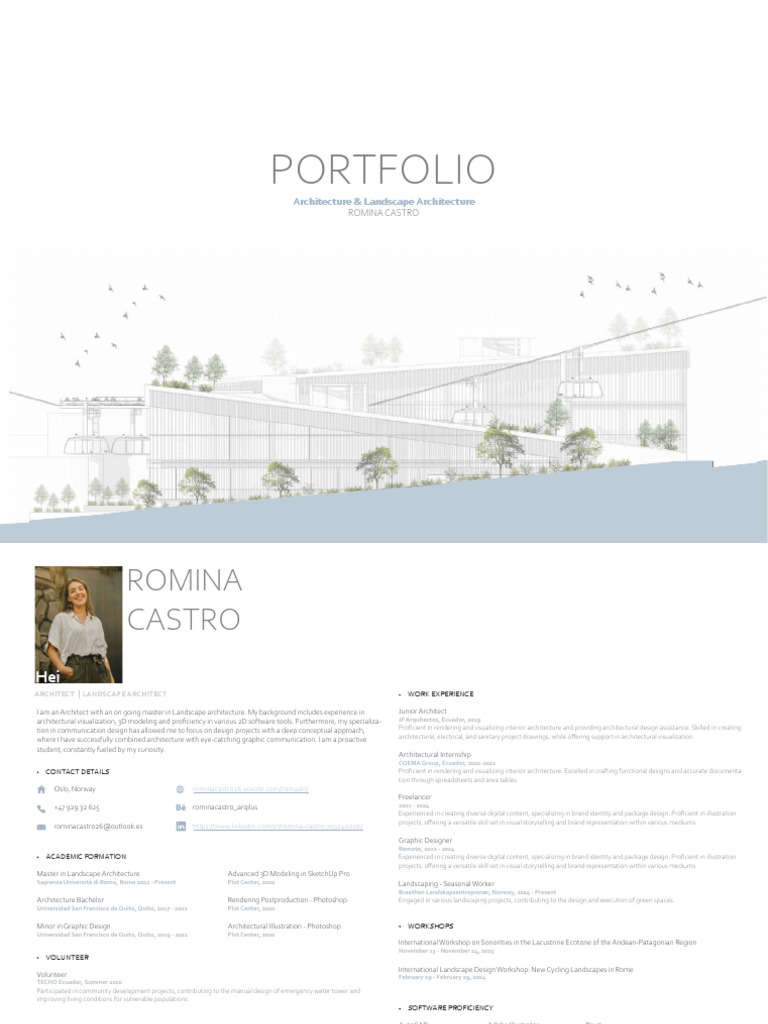 Portfolio Romina Castro Lq | PDF | Design | Architect