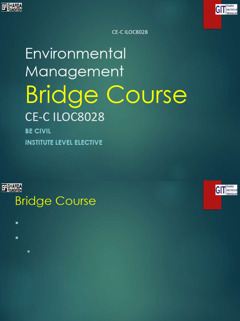 Env MGMT Bridge | PDF | Water Purification | Water