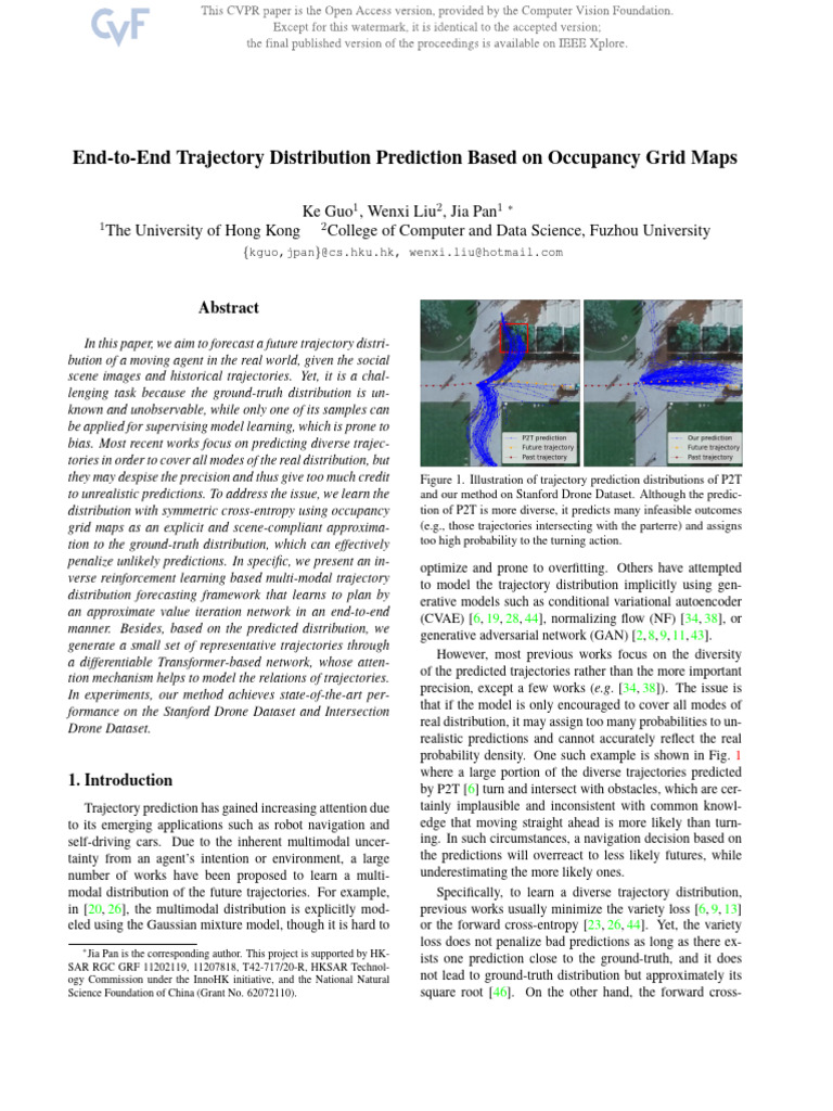 Guo End-to-End Trajectory Distribution Prediction Based On Occupancy Grid Maps CVPR 2022 Paper ...