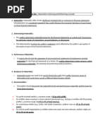 ISA 320 Materiality Complete Concepts | PDF | Audit | Economies