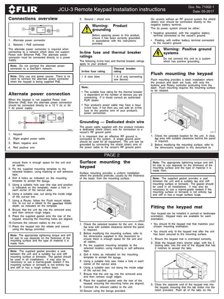 Manual Flir Jcu 3-Installation 71002-1 | PDF | Microsoft Windows