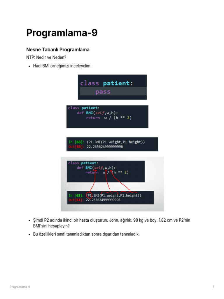 Nesne Tabanlı Programlama | PDF