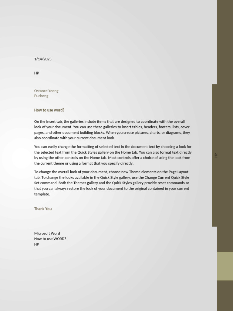 Using Microsoft Word Effectively | PDF