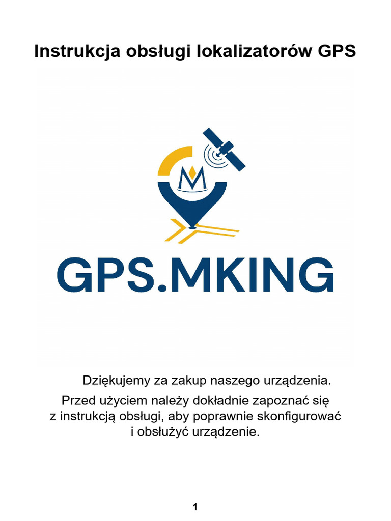 Instrukcja-Gps Mking | PDF